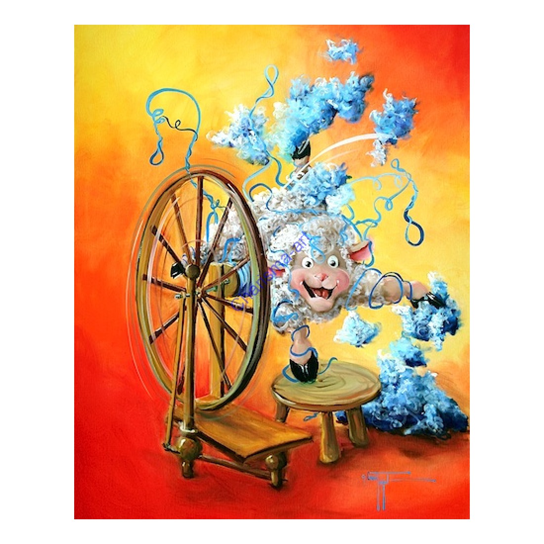 Spinning Out Of Control PRINT